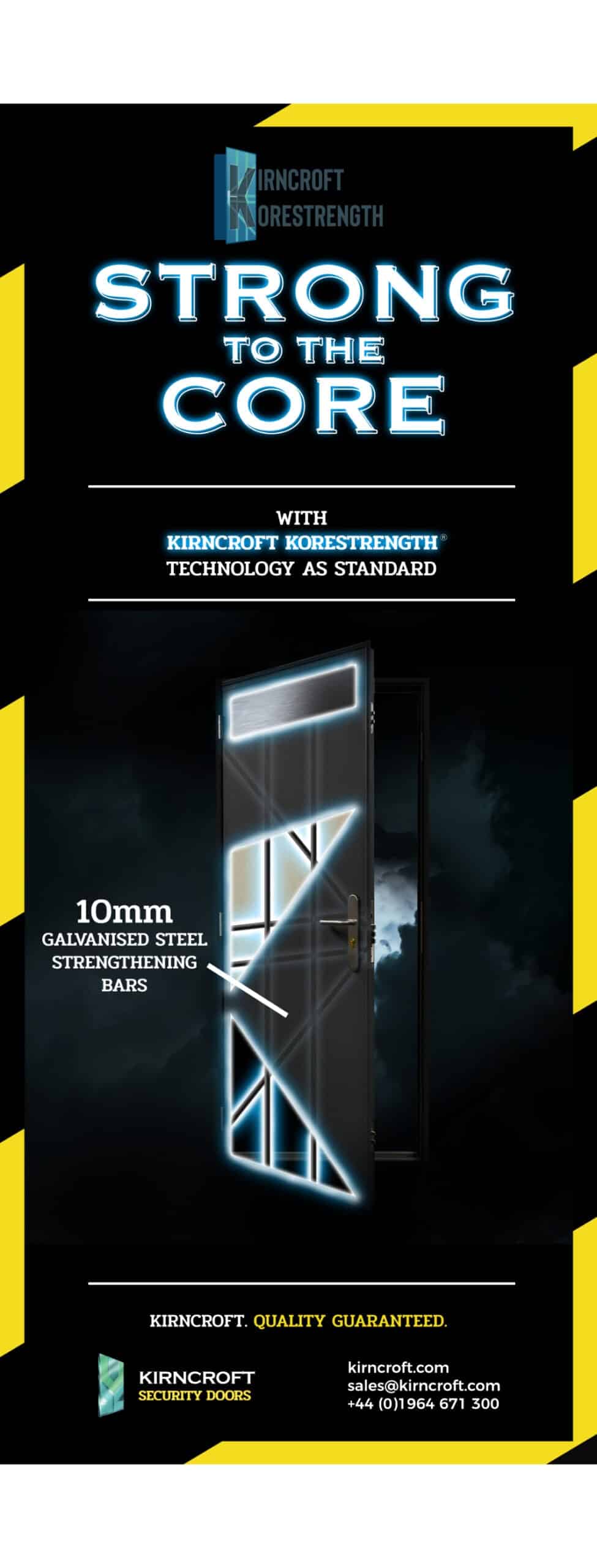 10-point locking steel security door - Kirncroft Security Doors
