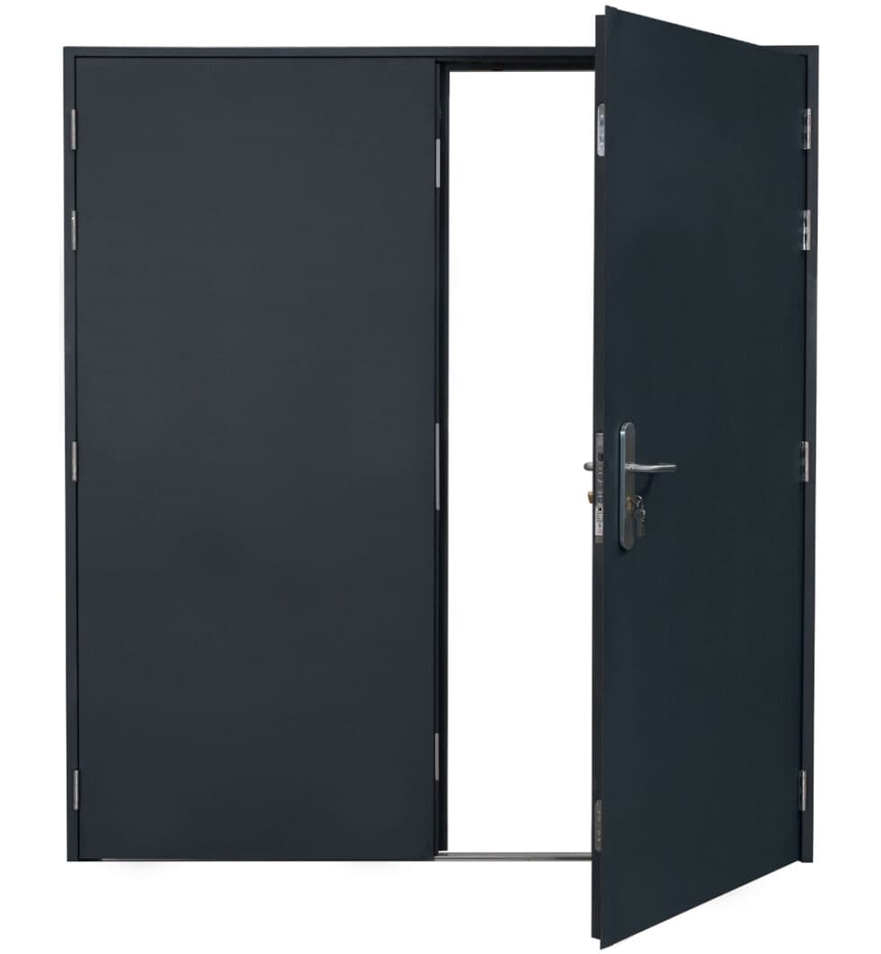 Double steel security door (10-point-locking) - Kirncroft Security Doors