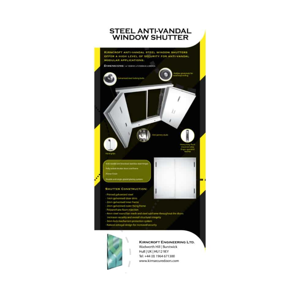 Anti-vandal shutter - Kirncroft Security Doors